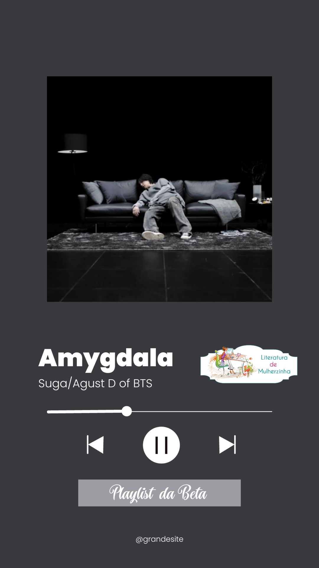 Amygdala – Suga/Agust D of BTS – #PlaylistdaBeta - Literatura de ...